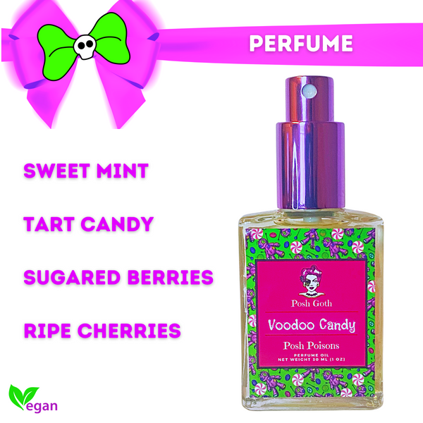 VOODOO Candy Sugared Berries and Mint Perfume Spray 1 oz | Posh Goth
